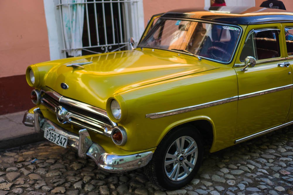 cuba-mustard-yellow-car - Eternal Arrival